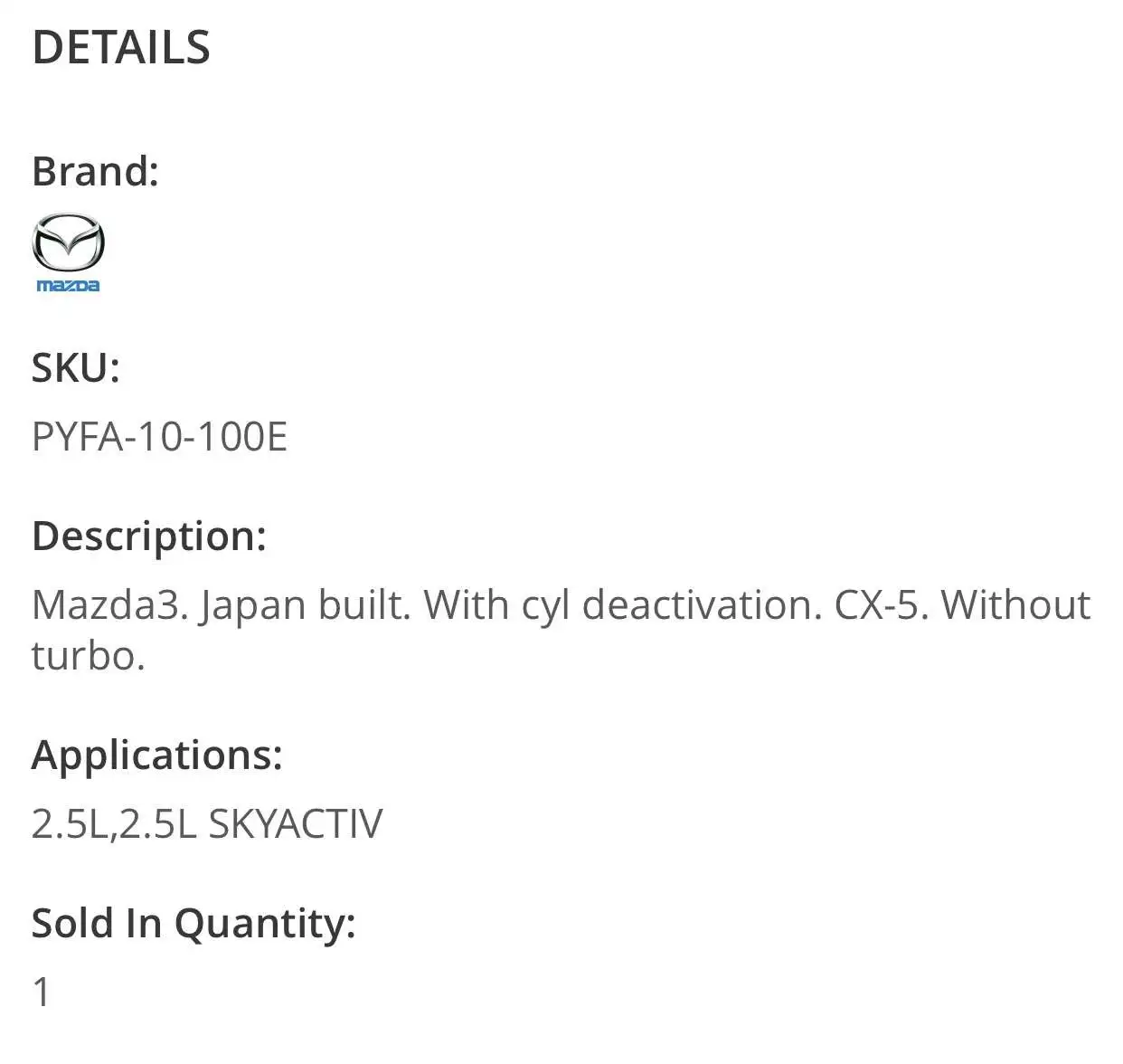 Mazda is advertising CX-5 models without Cylinder Deactivation and i ...