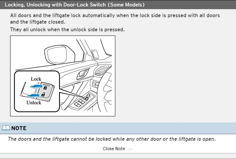 Unlocking Car While Engine Running | Mazdas247