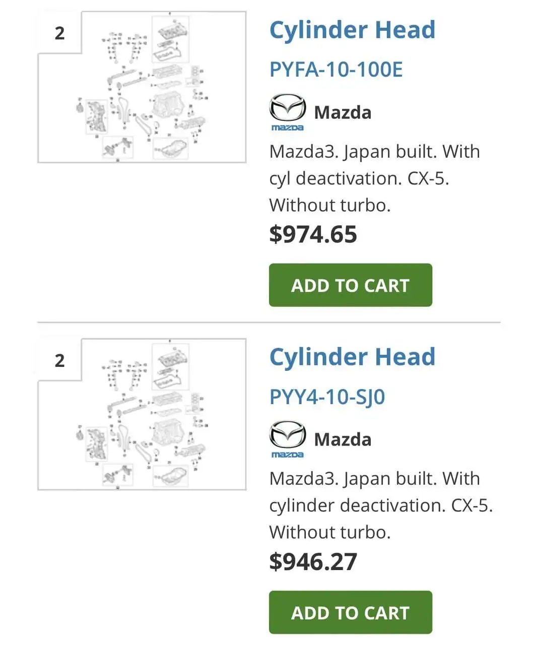 Mazda is advertising CX-5 models without Cylinder Deactivation and i ...