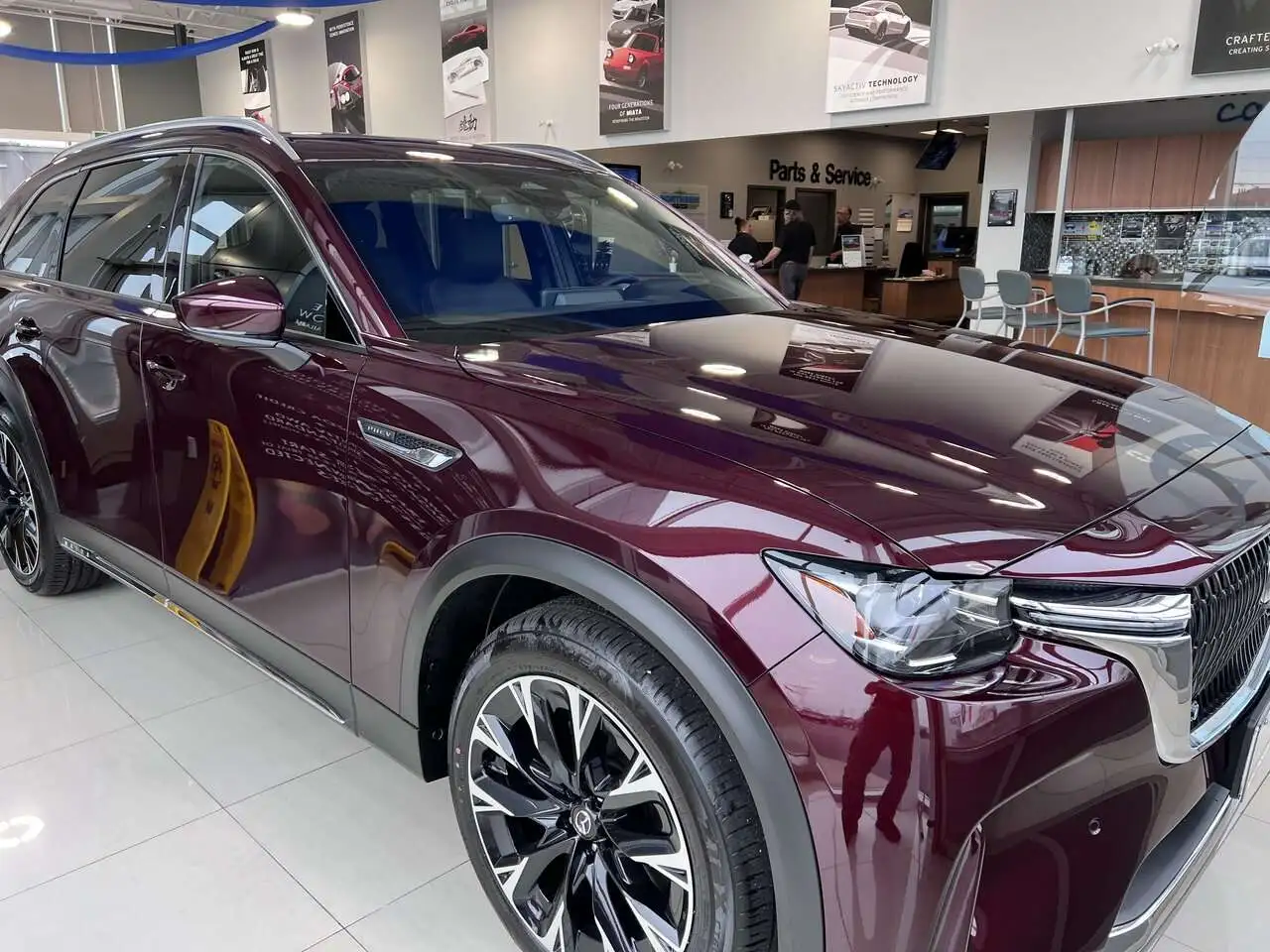 Happy owner Artisan Red CX-90 PHEV GT | Mazdas247