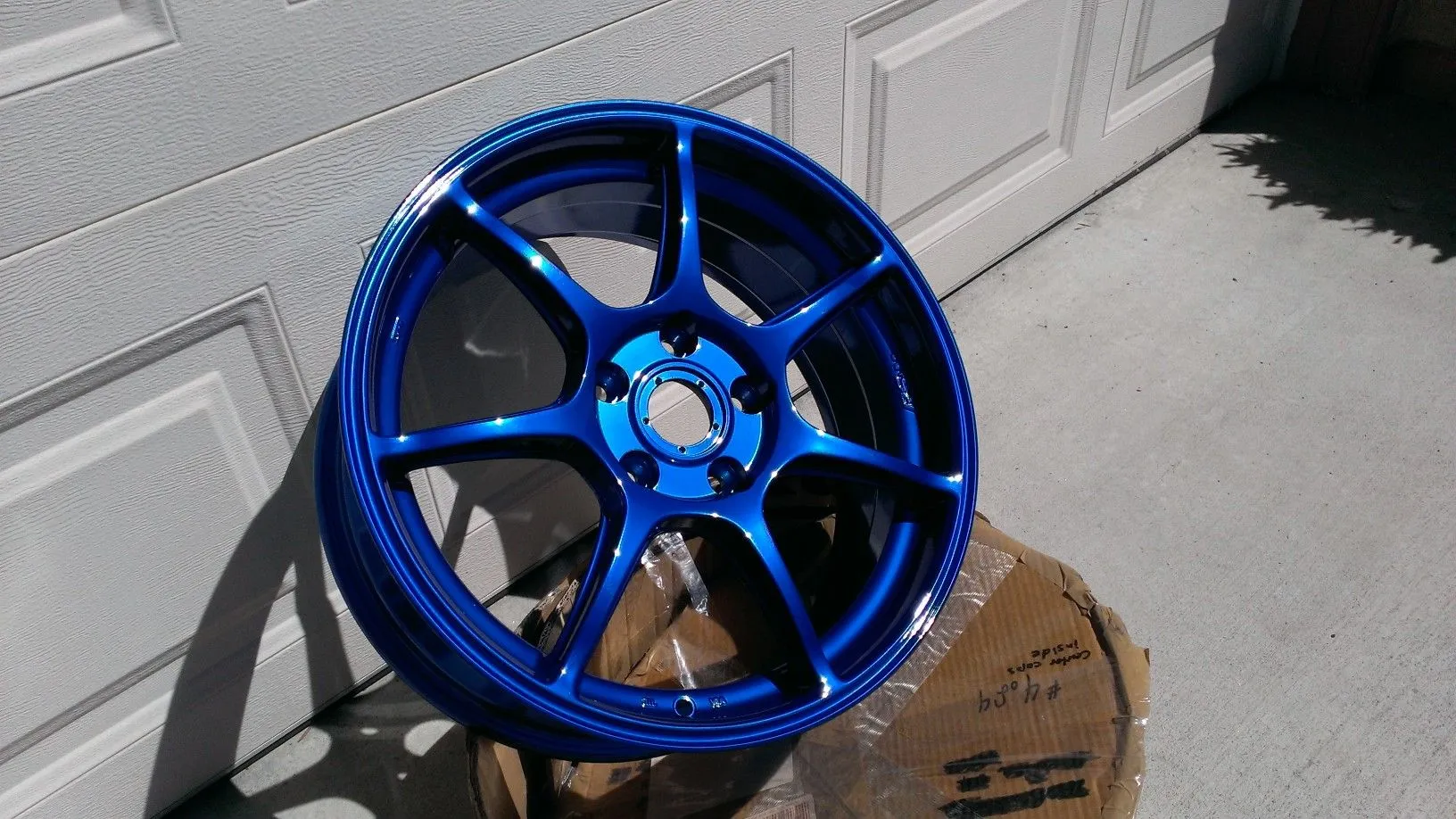Blue chrome Enkei 17x7.jpg | Mazdas247